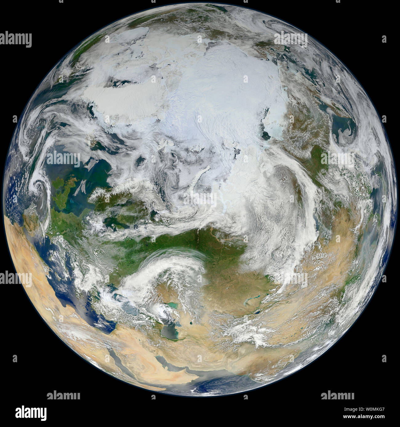 This undated NASA image taken by Fifteen orbits of the recently ...