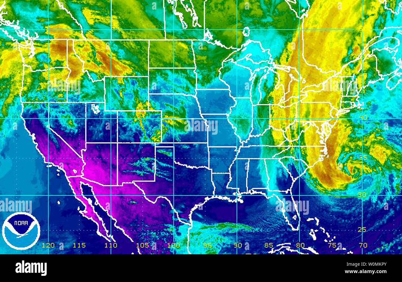 Hurricane sandy satellite image weather hi-res stock photography and ...