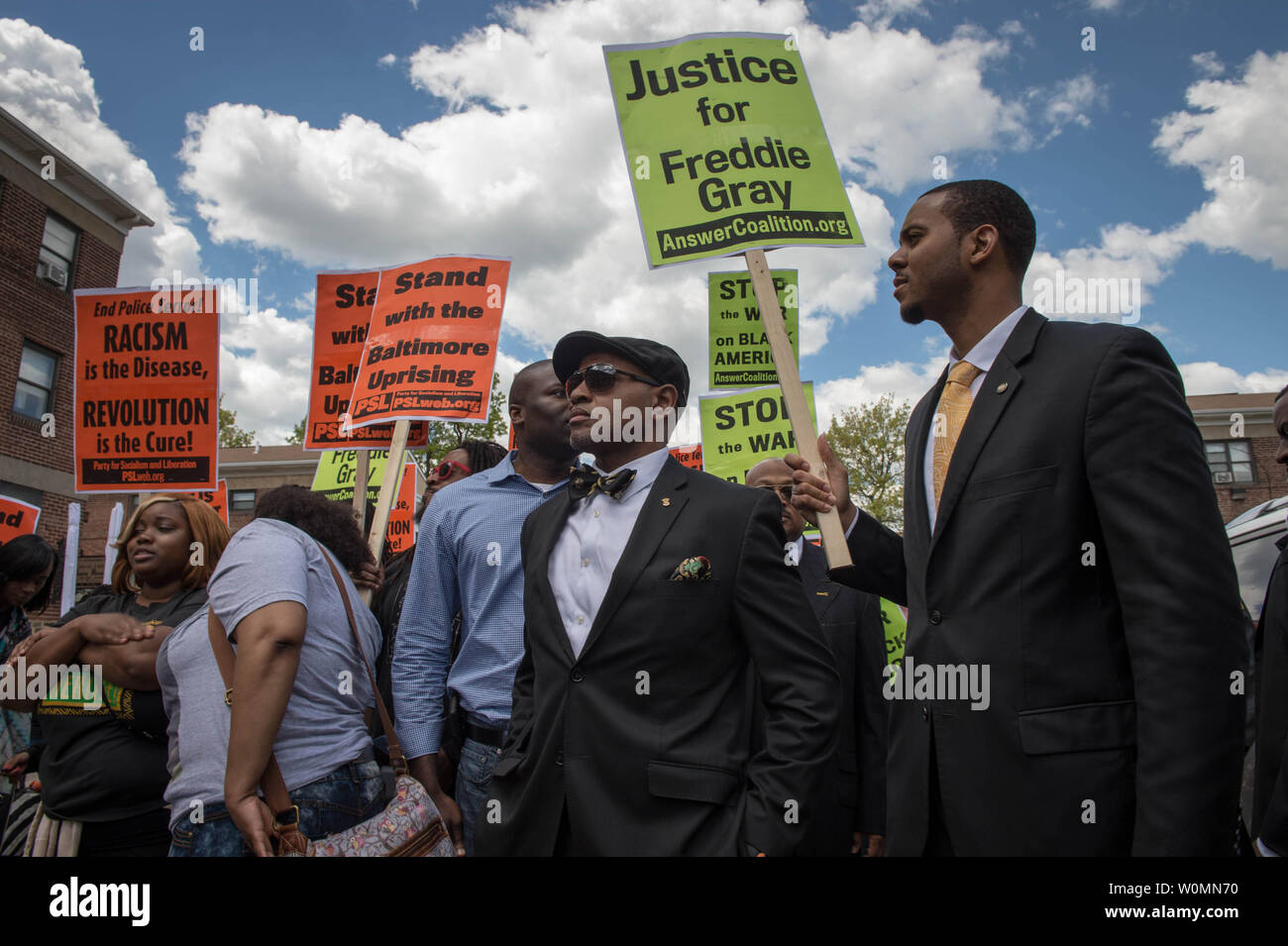 Baltimore residents march in a Massive National Rally of celebration in ...