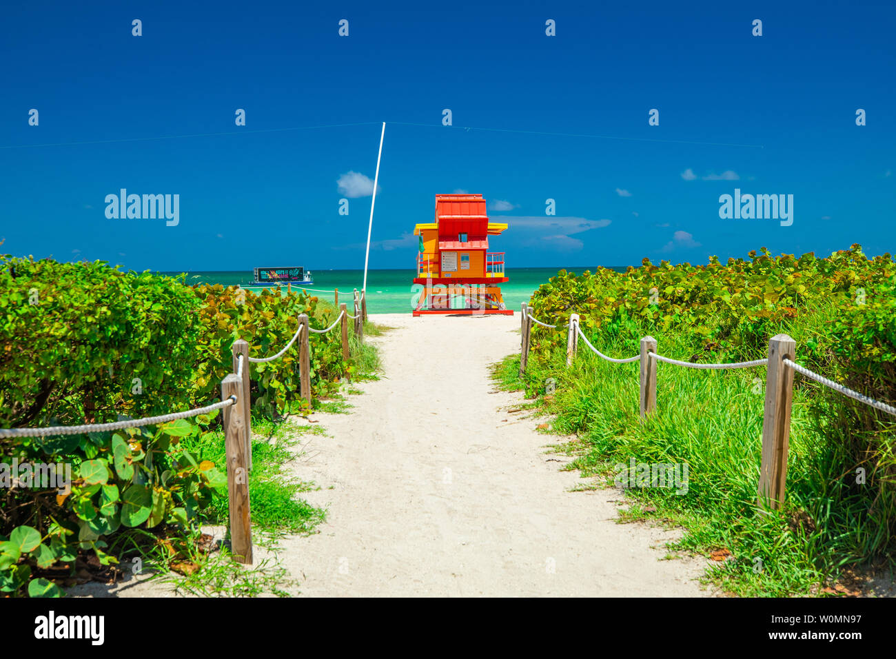 Lifeguard tower. Miami Beach. South Beach. Florida. USA Stock Photo - Alamy