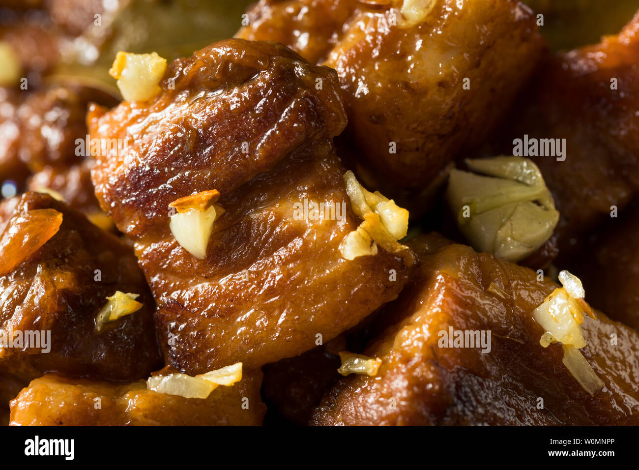 Homemade Filipino Adobo Pork with White Rice Stock Photo - Alamy