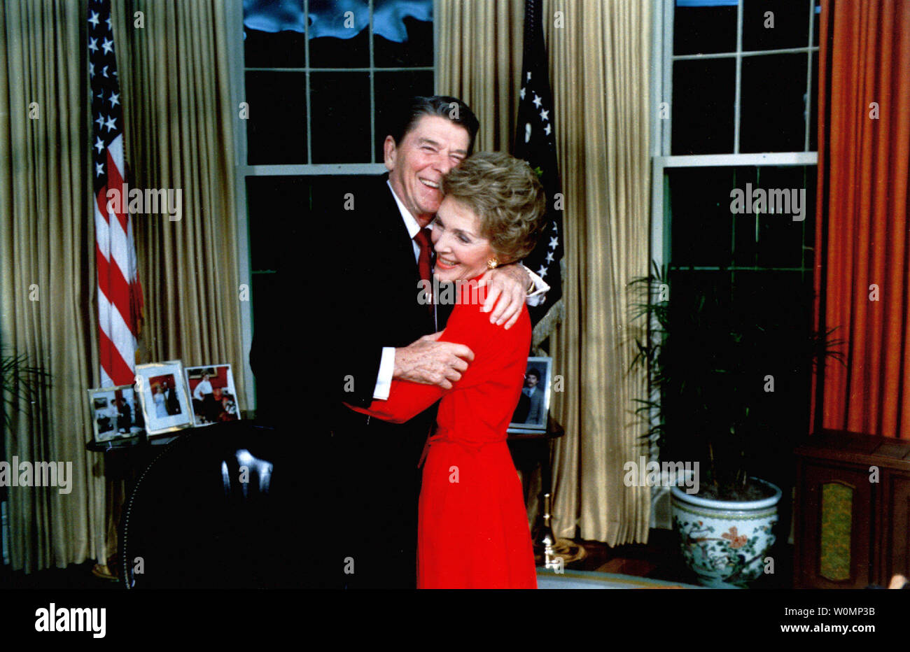 President Ronald Reagan is shown speaking in this undated file photo ...