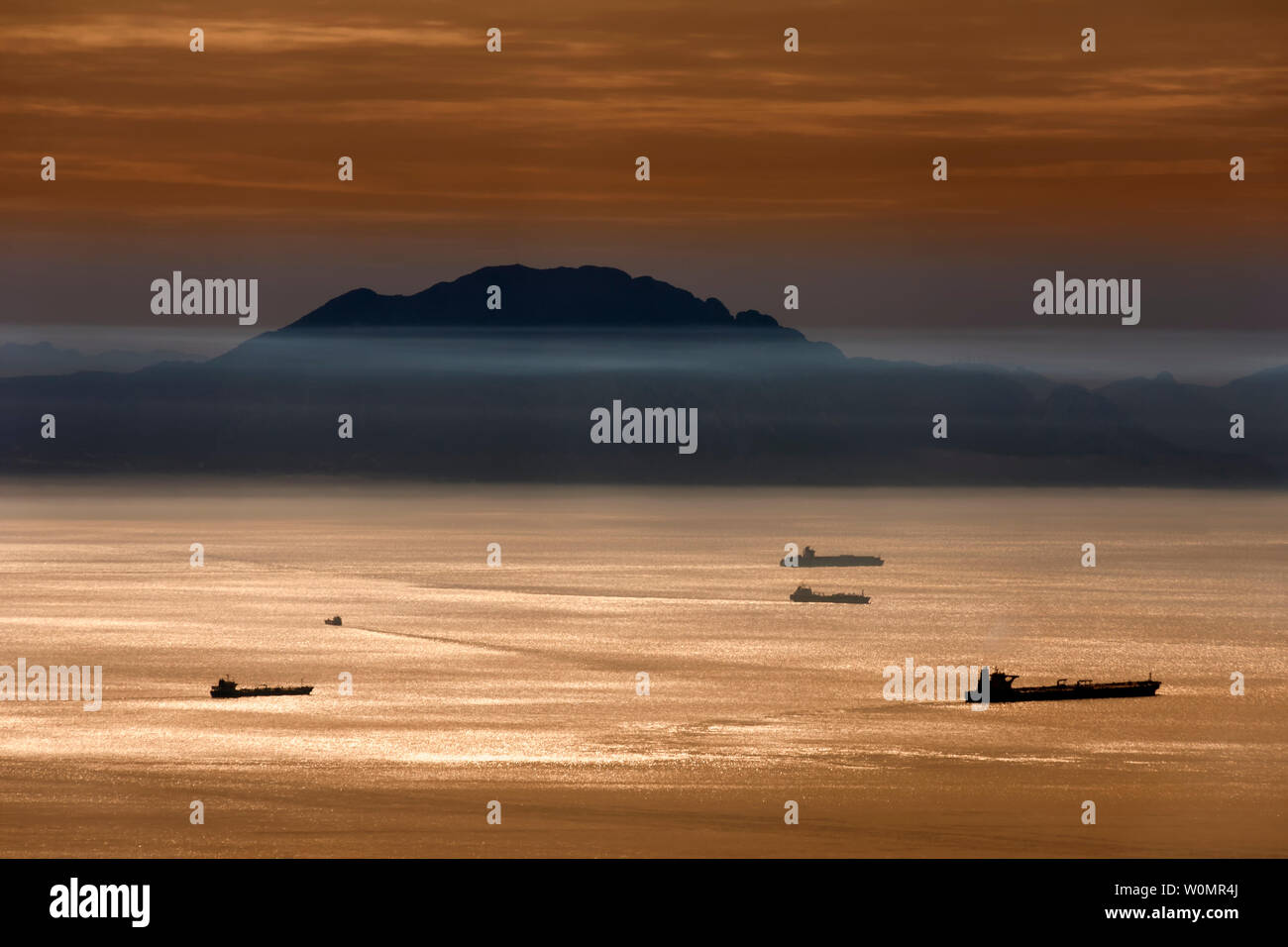 The strait natural park at sunset hi-res stock photography and images ...