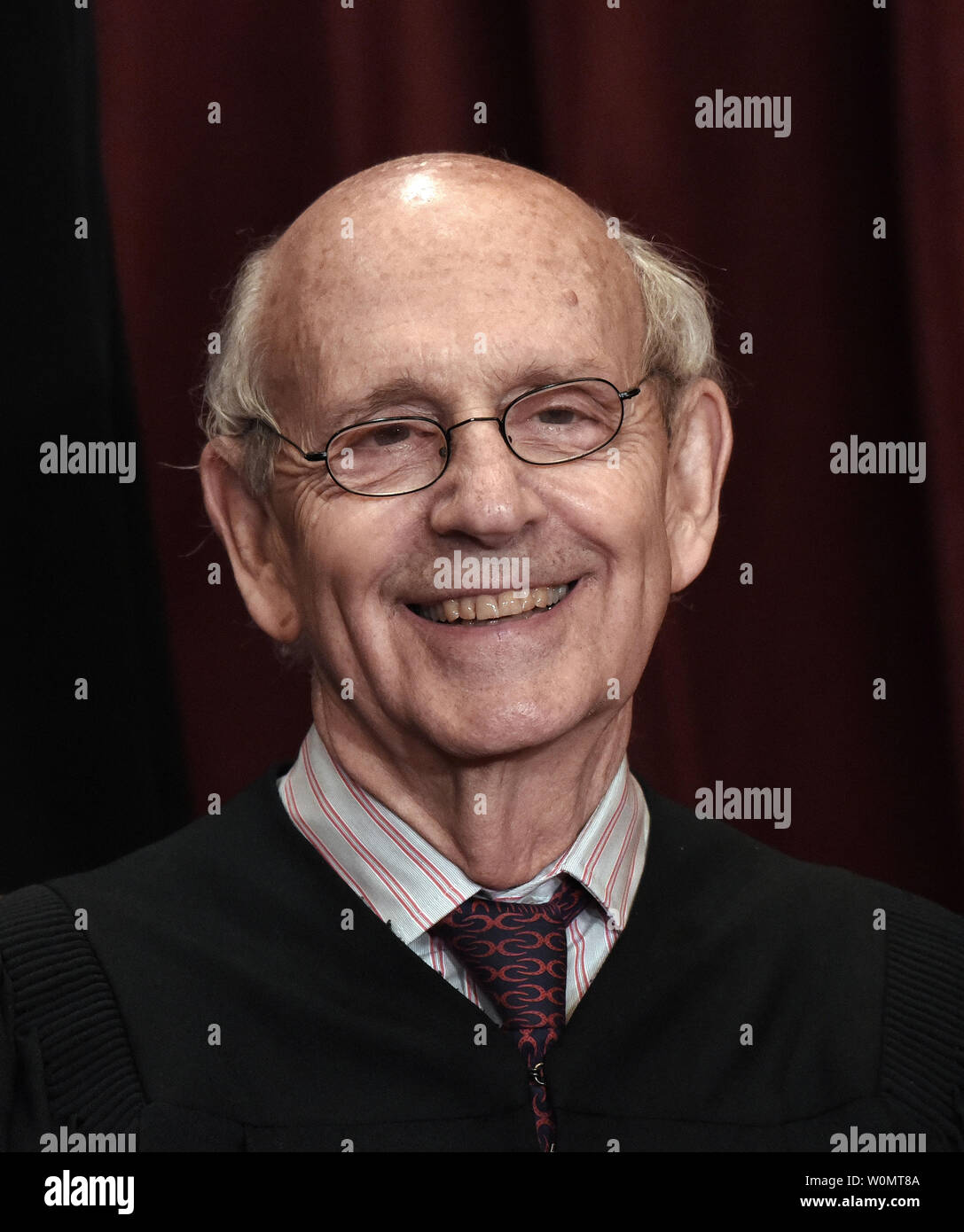 Associate Justice Stephen Breyer Is Shown As Members Of The U S