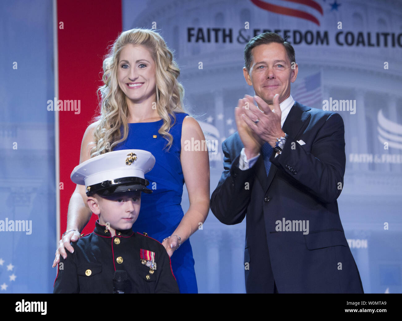 Gold Star Mother Brittany Jacobs, her son Christian Jacobs and Ralph ...