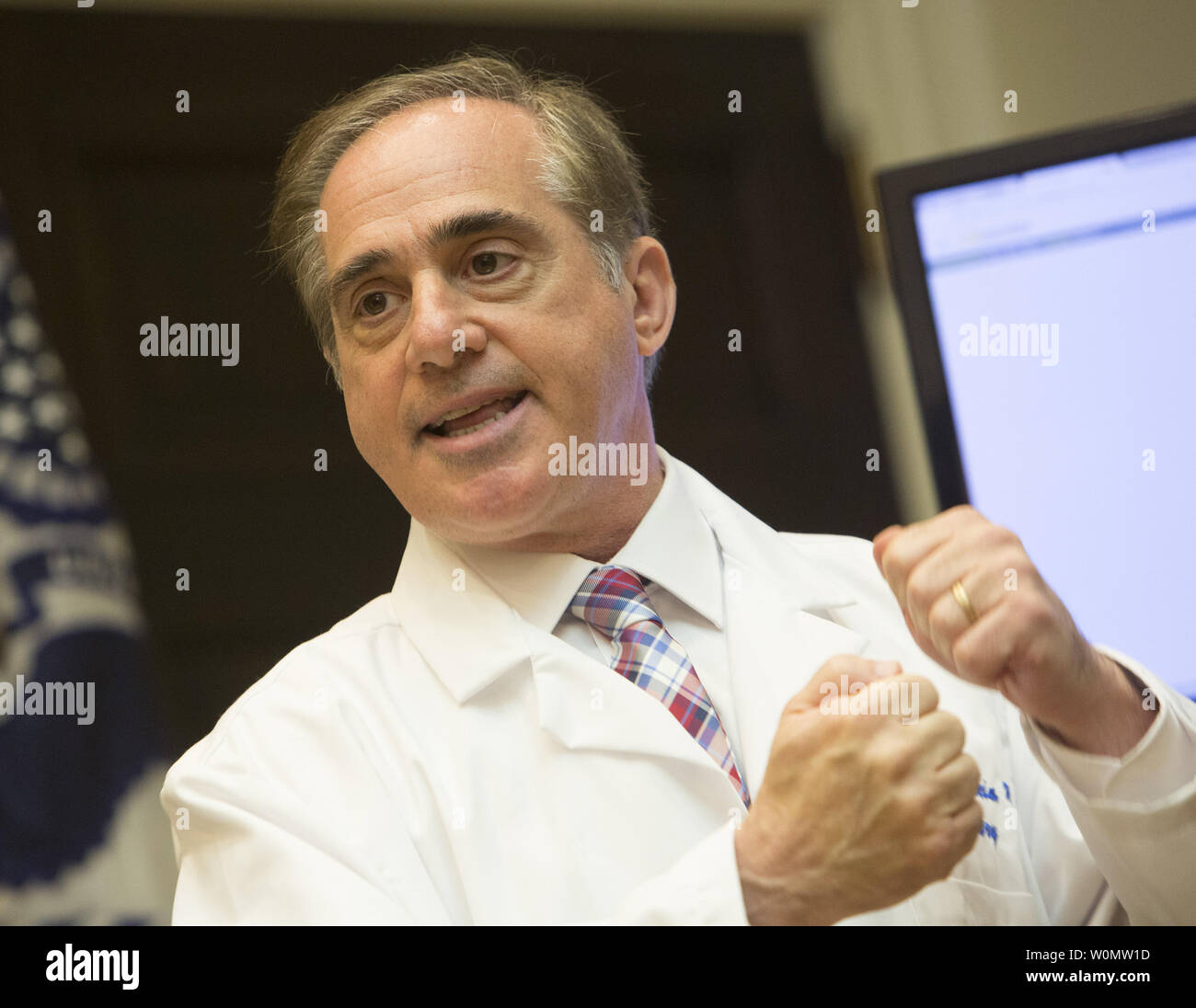 U.S. Veterans Affairs Secretary Dr.David Shulkin speaks during the ...