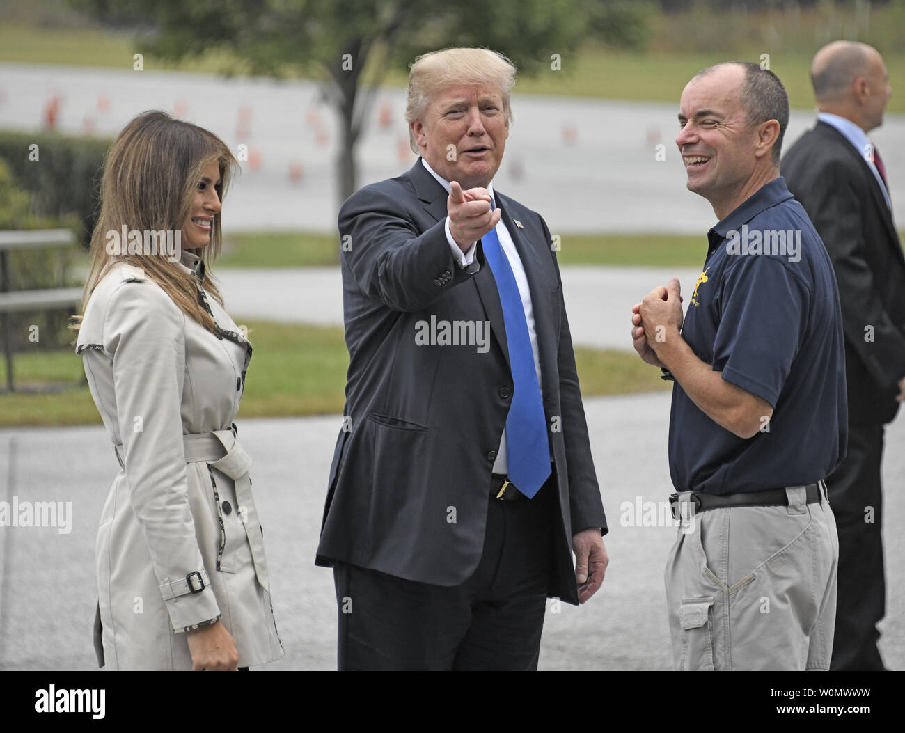 United States President Donald J. Trump and first lady Melania Trump ...