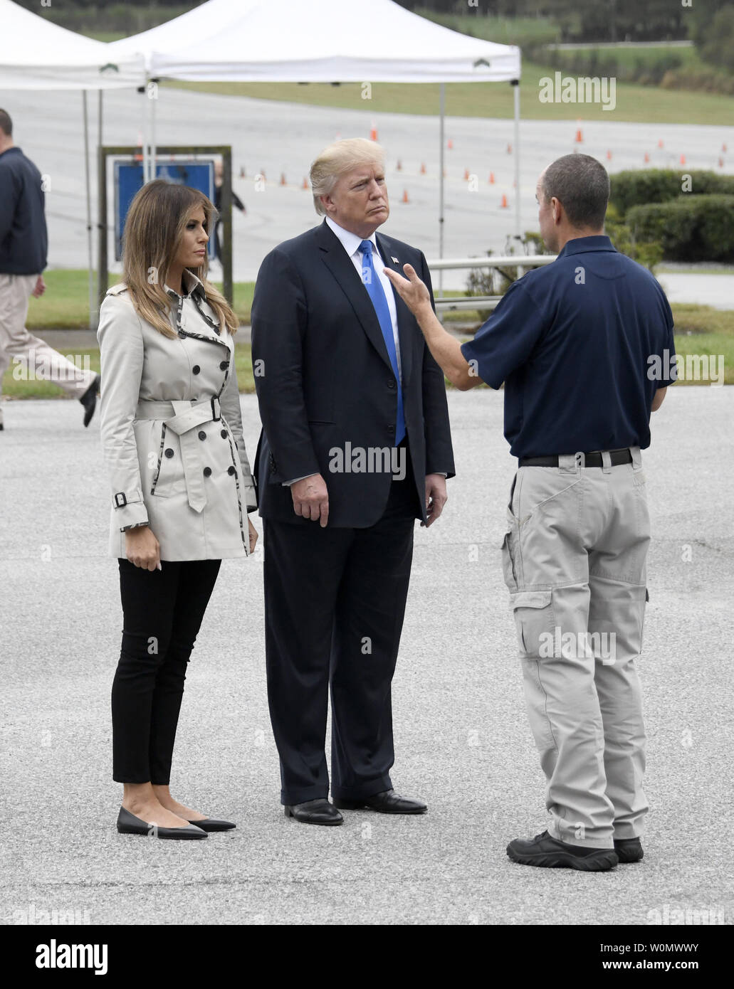 United States President Donald J. Trump and first lady Melania Trump ...
