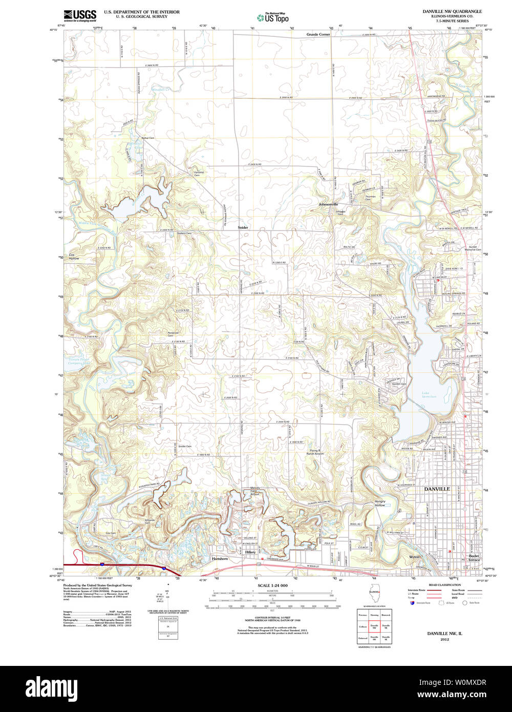 Danville map Cut Out Stock Images & Pictures - Alamy