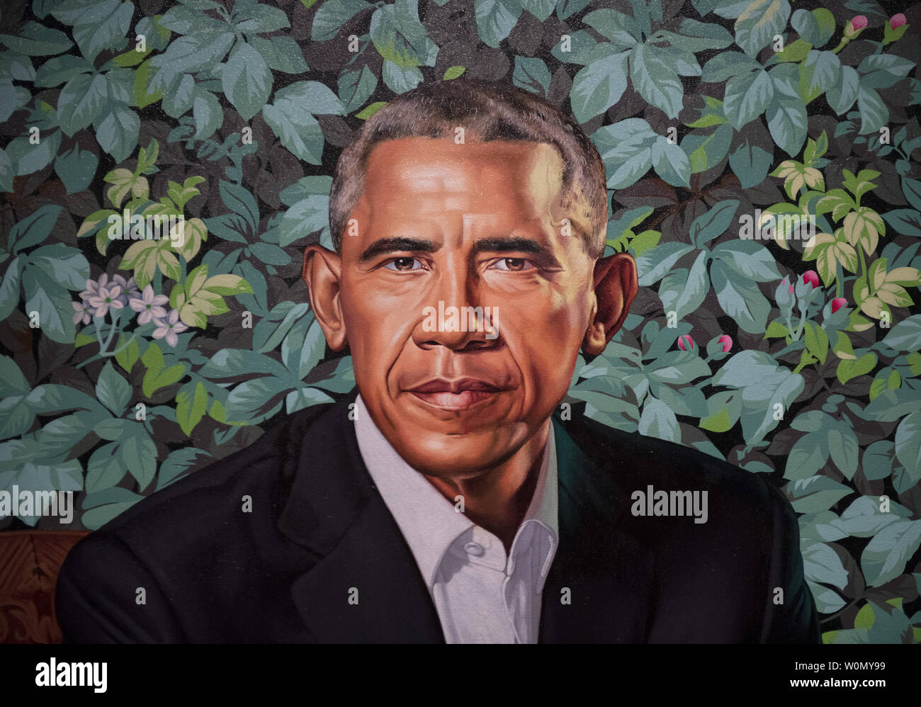 Michelle obama portrait gallery hi-res stock photography and images - Alamy