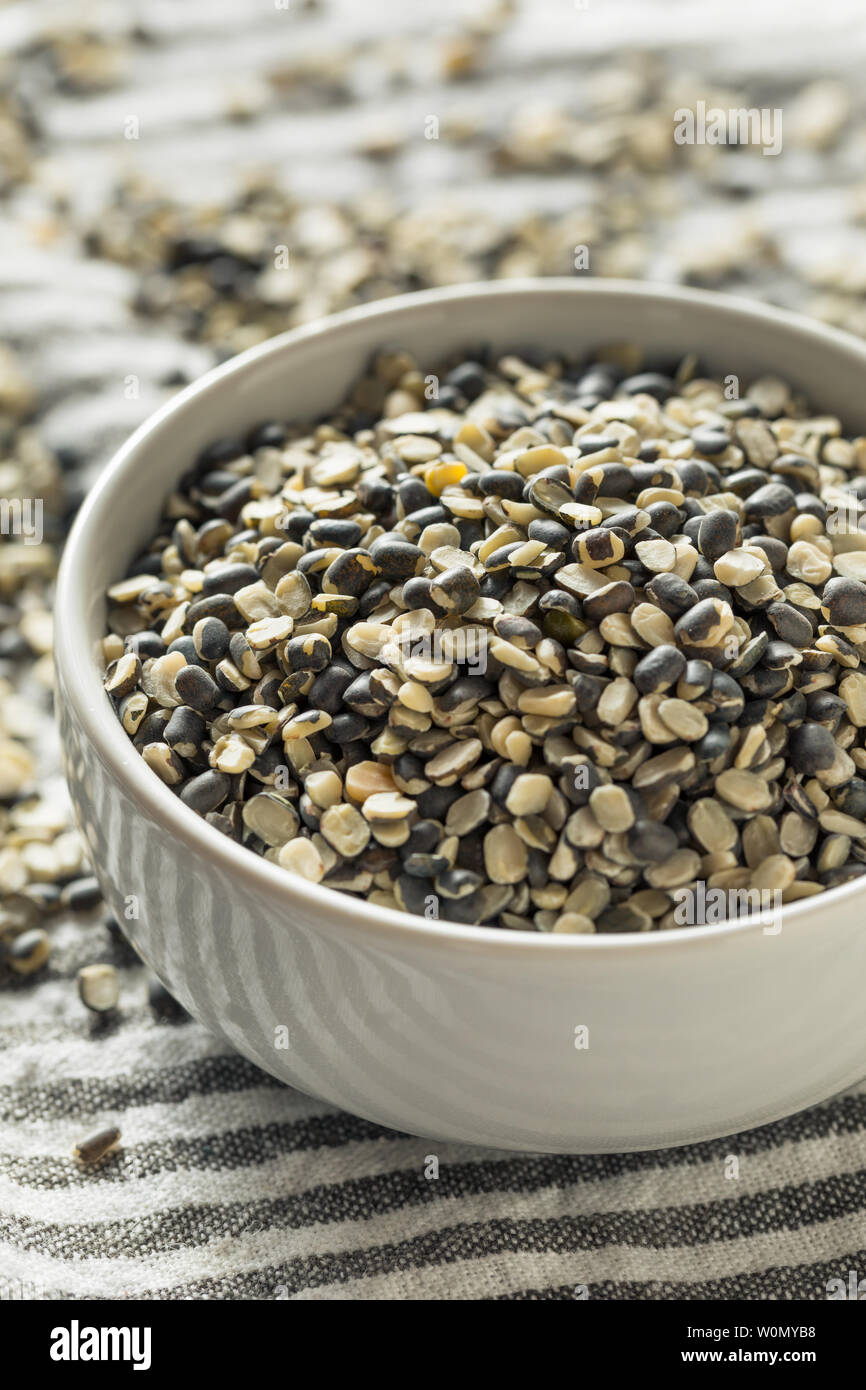 Dry Organic Murad Split Matpe Beans in a Bowl Stock Photo - Alamy