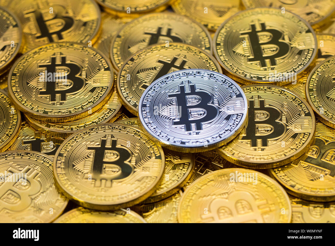 Bitcoin, block chain Stock Photo - Alamy