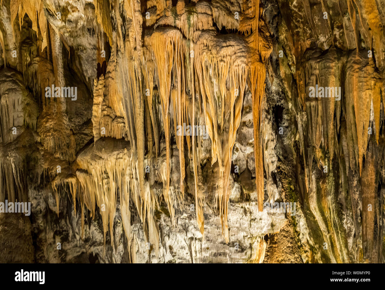 Strange rock formations underground in cave system Stock Photo - Alamy