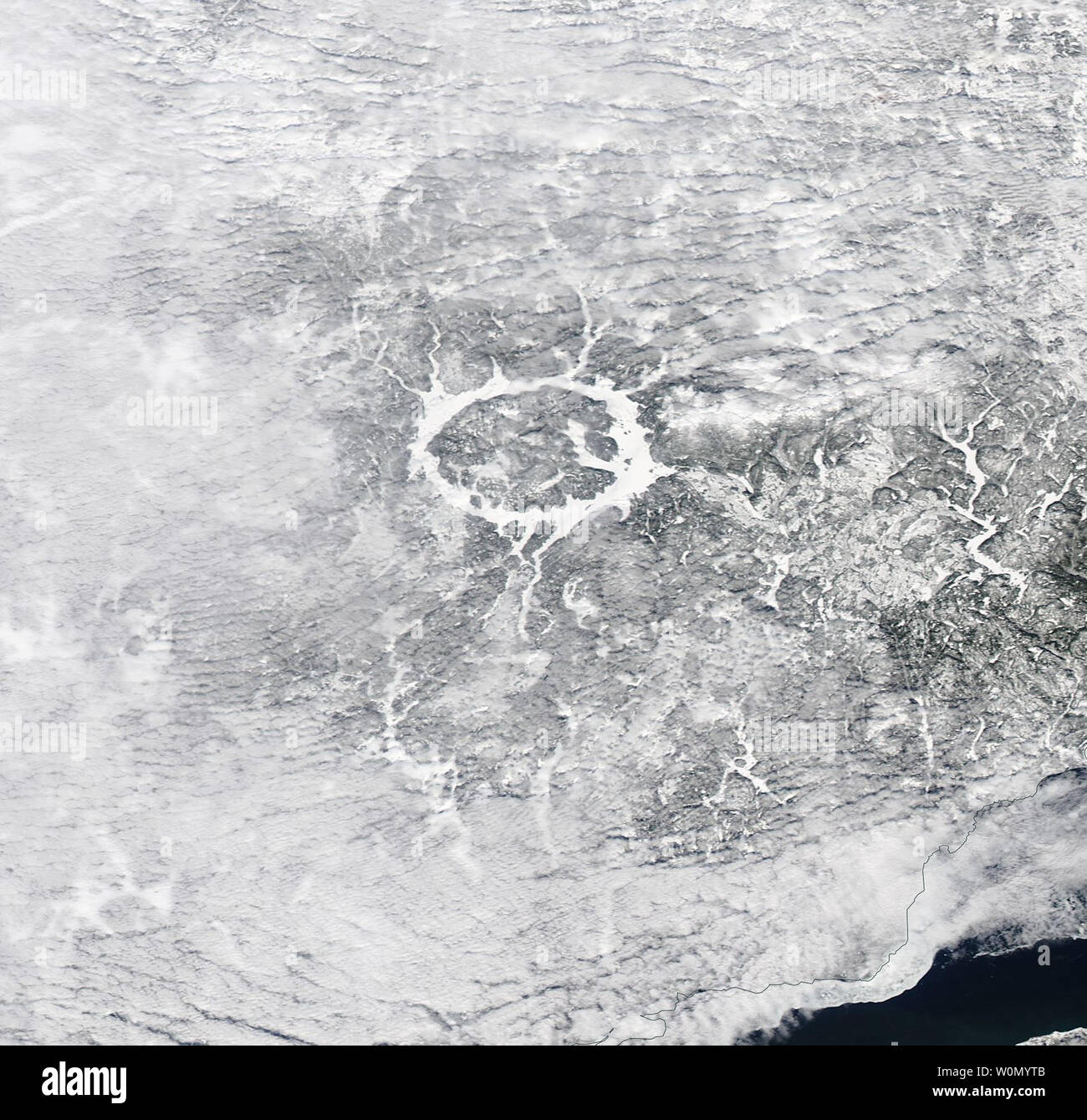 Lake manicouagan hi-res stock photography and images - Alamy