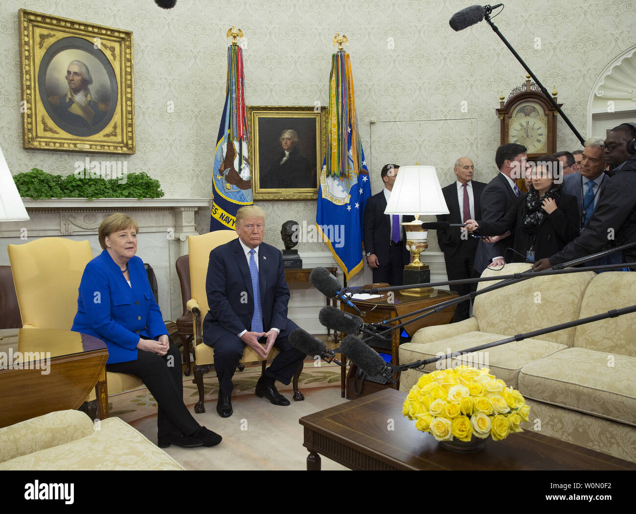 United States President Donald J. Trump meets with the Chancellor of ...
