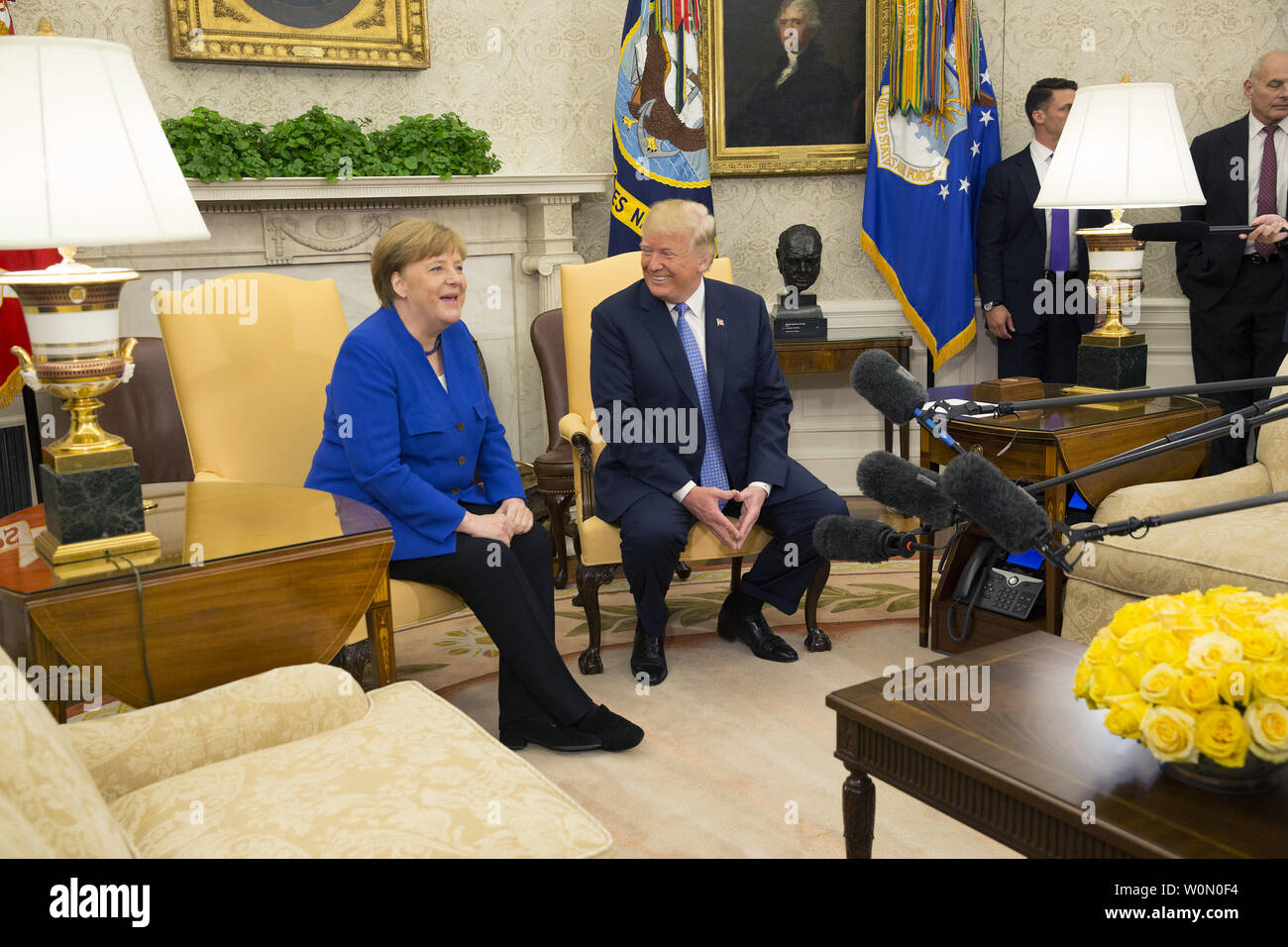 United States President Donald J. Trump meets with the Chancellor of ...