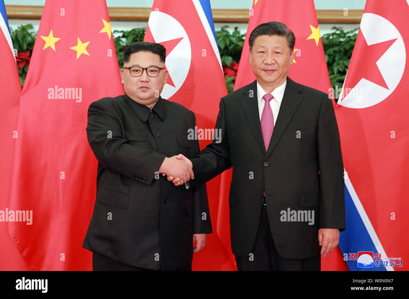 This image released on May 8, 2018, by the North Korean Official News ...