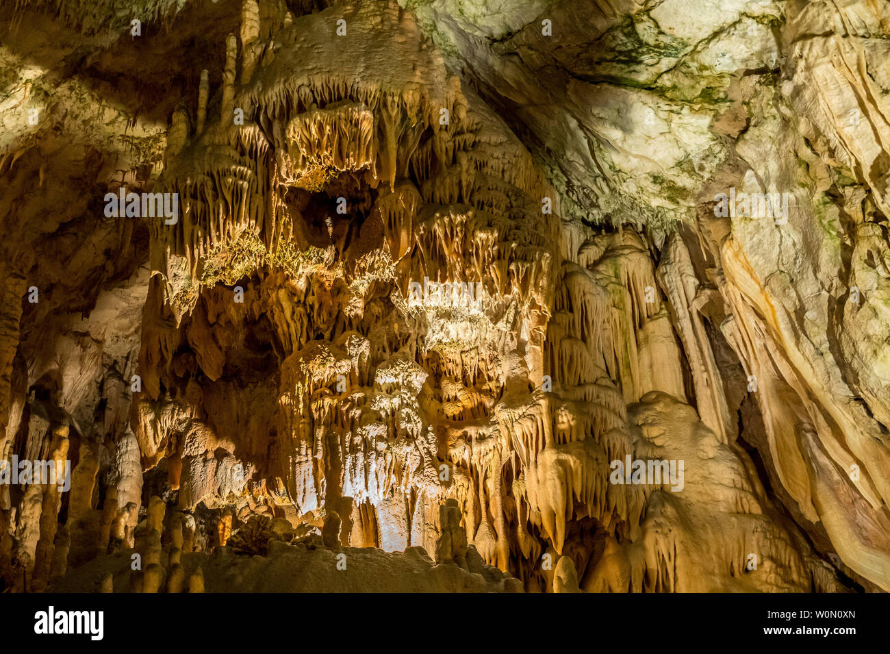 Strange rock formations underground in cave system Stock Photo - Alamy