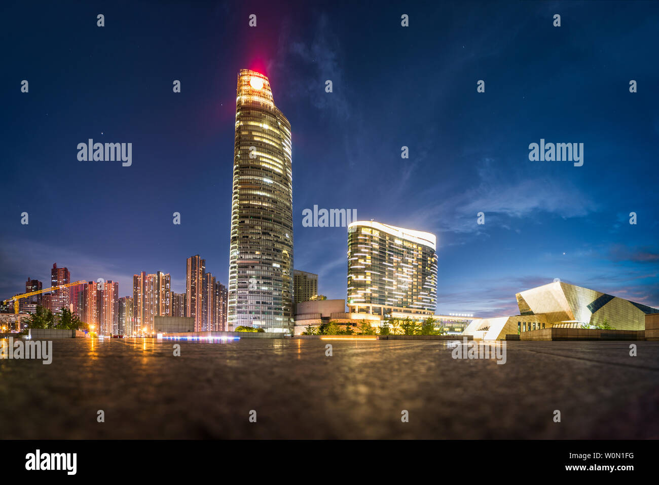 Hunan Changsha Beichen Delta Binjiang Cultural Park Three Pavilion One ...