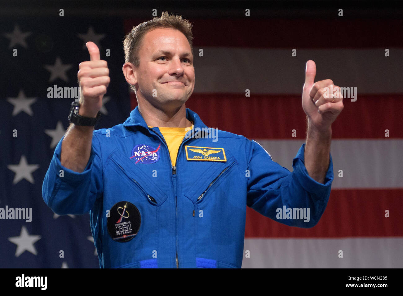 NASA astronaut Josh Cassada is seen during a NASA event where it was ...