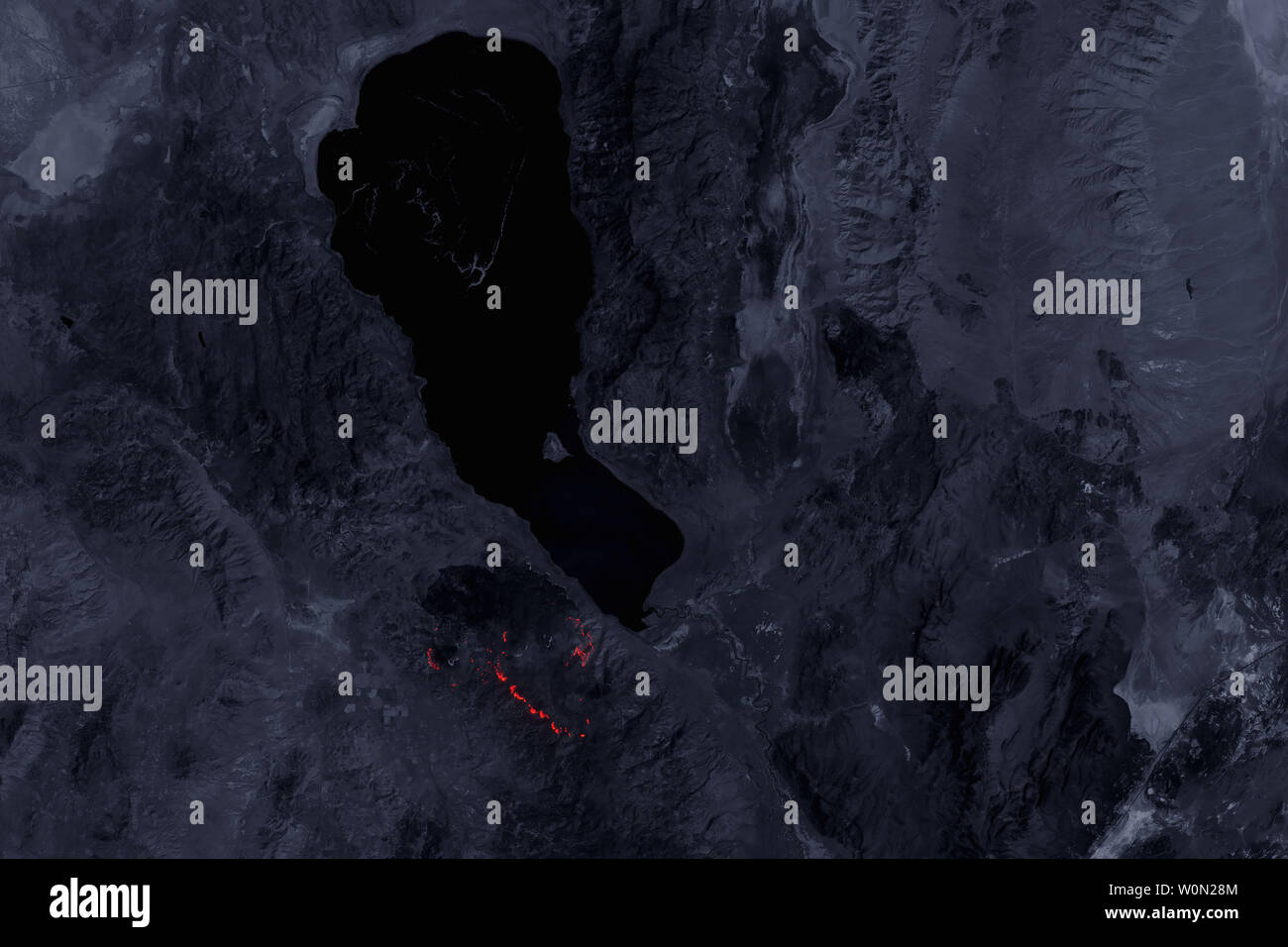 The Perry Fire was one of 98 large, active wildfires burning in the ...