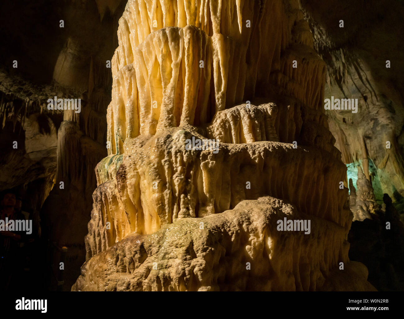 Strange rock formations underground in cave system Stock Photo - Alamy