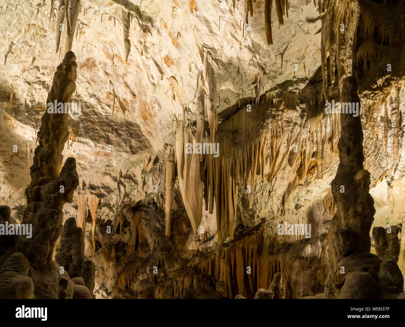 Strange rock formations underground in cave system Stock Photo - Alamy