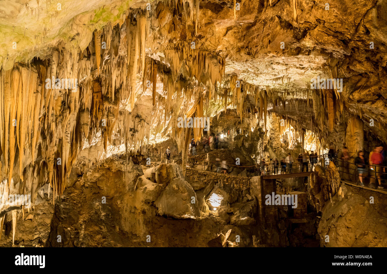 Strange rock formations underground in cave system Stock Photo - Alamy