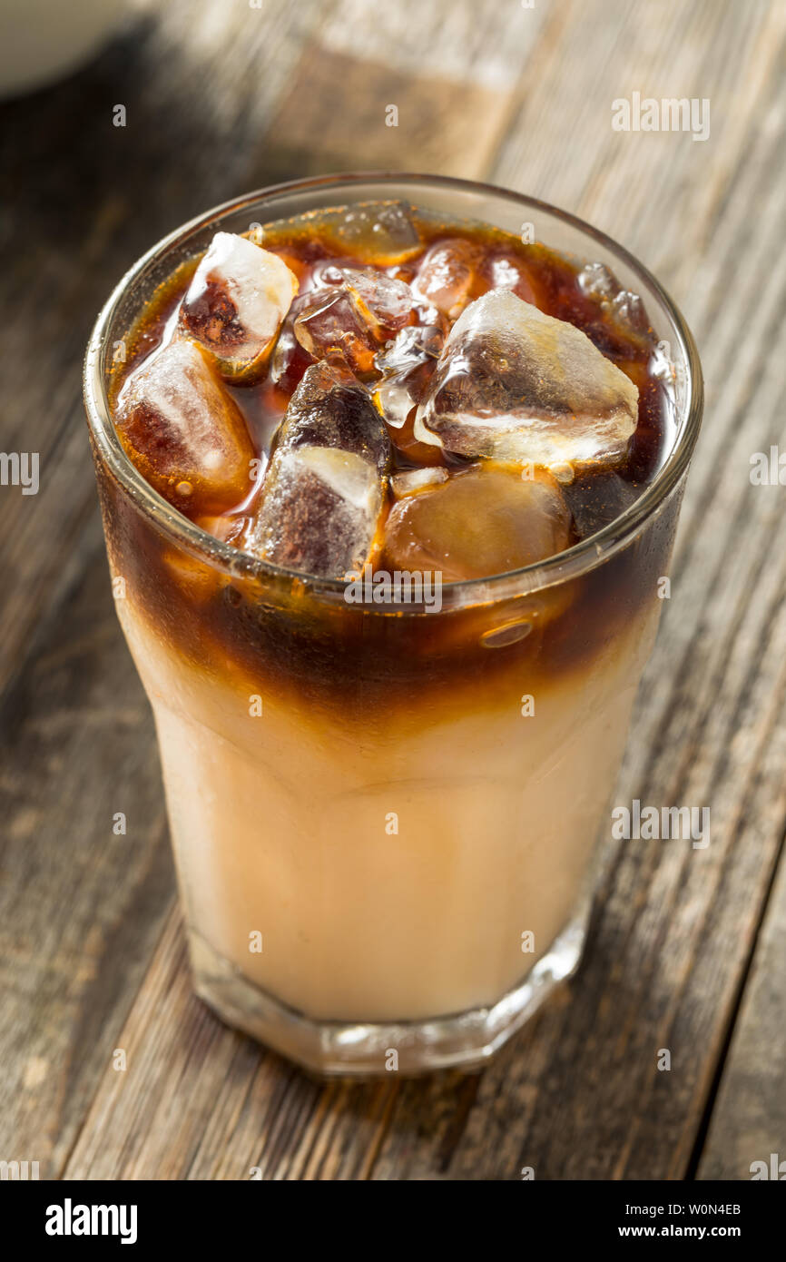 Homemade Iced Dirty Horchata Coffee with Espresso Stock Photo - Alamy