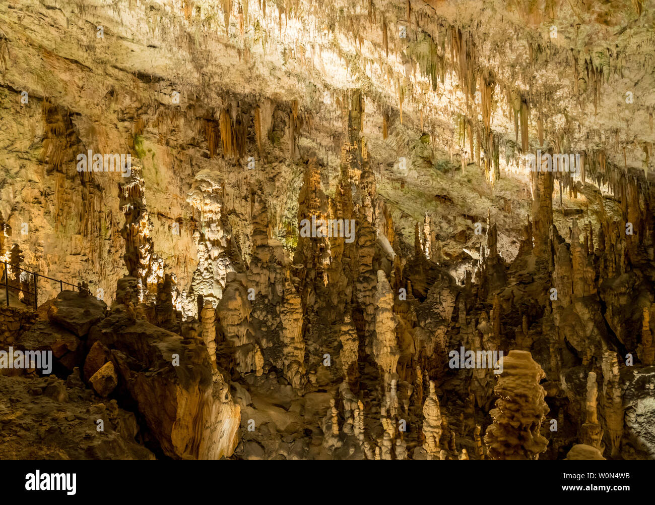 Strange rock formations underground in cave system Stock Photo - Alamy