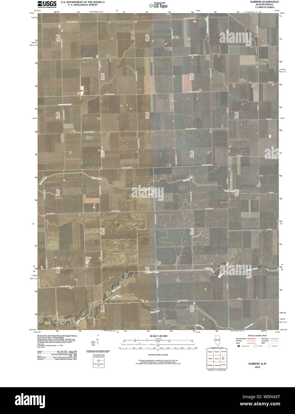 Map of darrow hi-res stock photography and images - Alamy