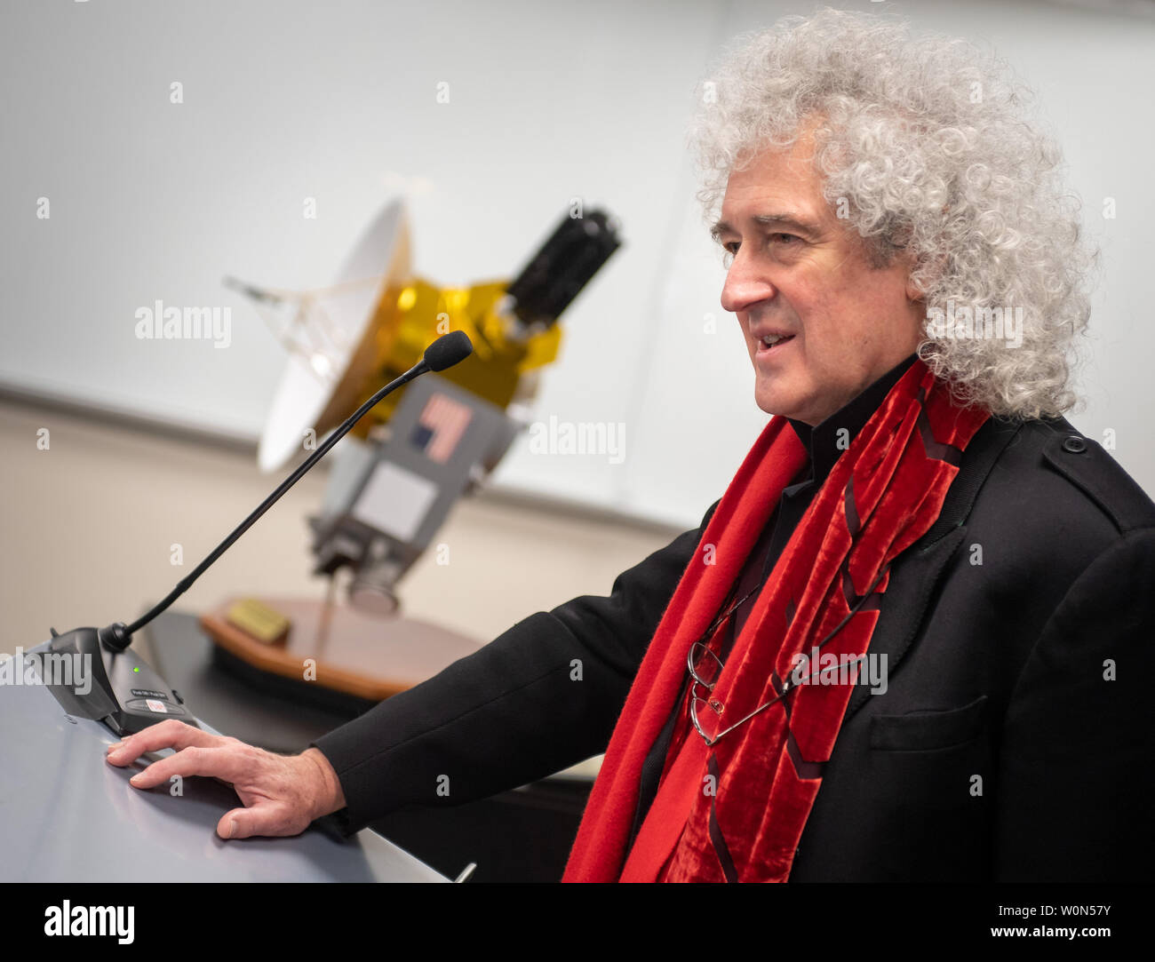 Brian May, lead guitarist of the rock band Queen and astrophysicist ...