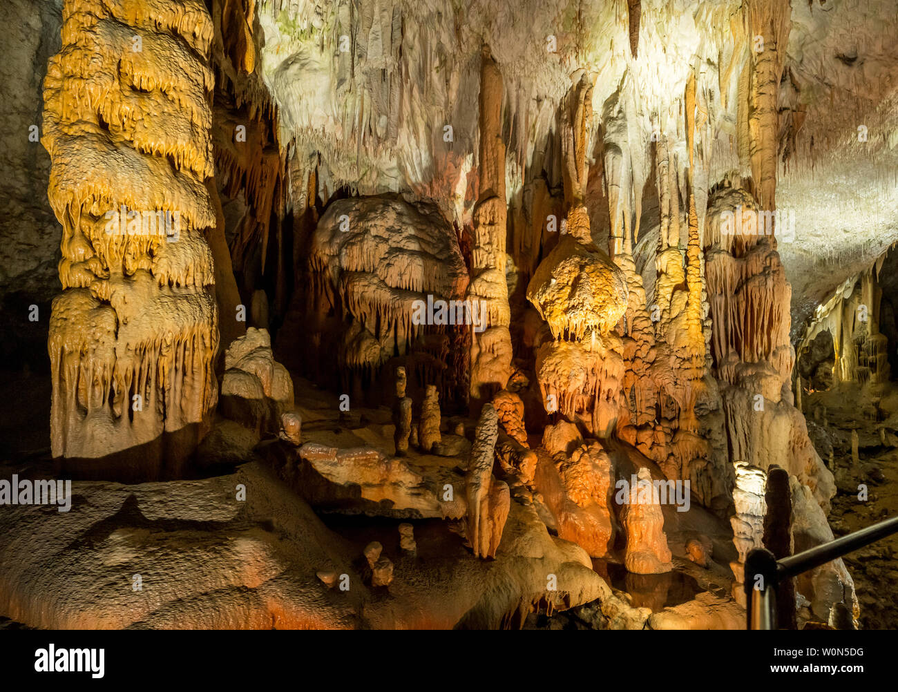 Strange rock formations underground in cave system Stock Photo - Alamy
