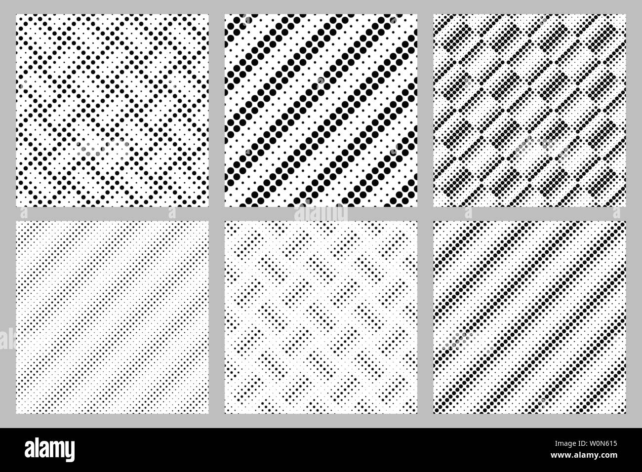 Seamless Geometrical Circle Pattern Background Set Abstract Vector