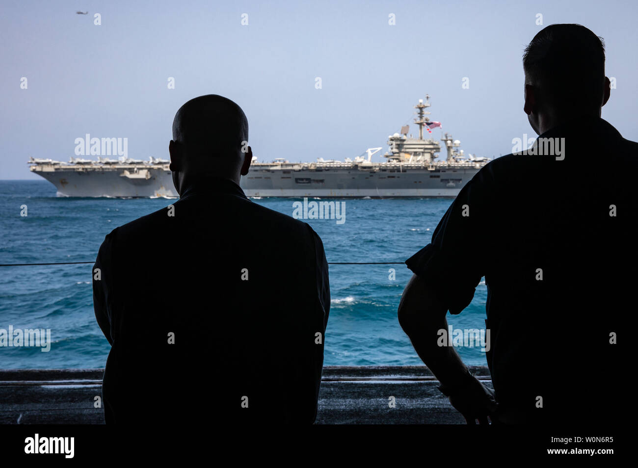 Chief Engineman Blake Morton, left, and Chief Hospital Corpsman John ...
