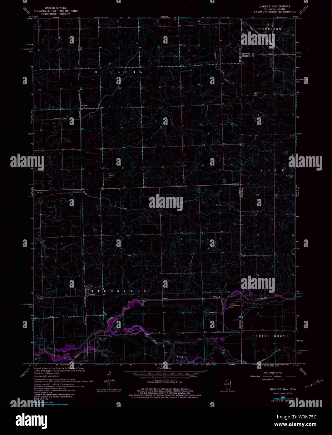 Map of darrow hi-res stock photography and images - Alamy