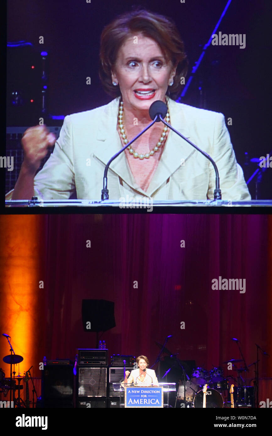 U.S. Speaker of the House Nancy Pelosi (D-Ca) delivers remarks at a ...