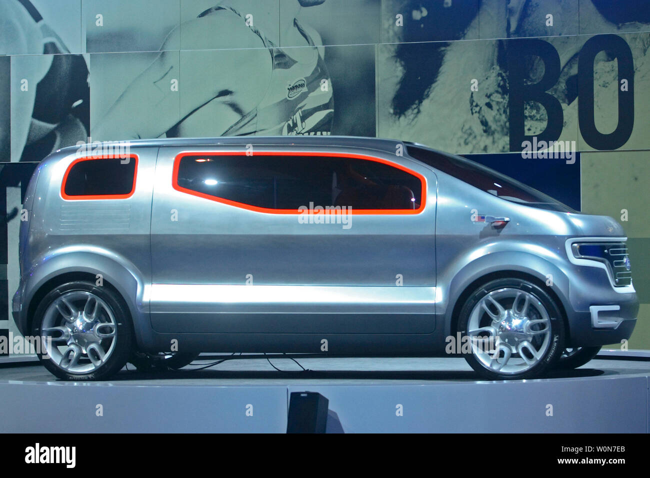 Ford's concept Airstream vehicle with HySeries Drive on display at the ...