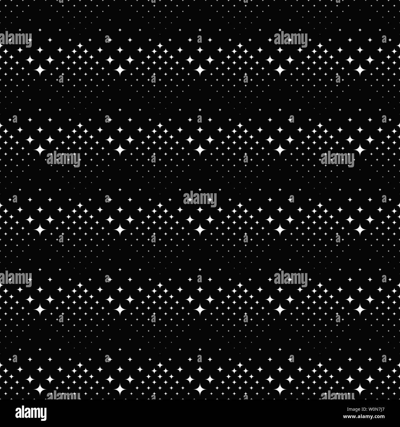 Seamless curved star pattern background - abstract vector graphic ...