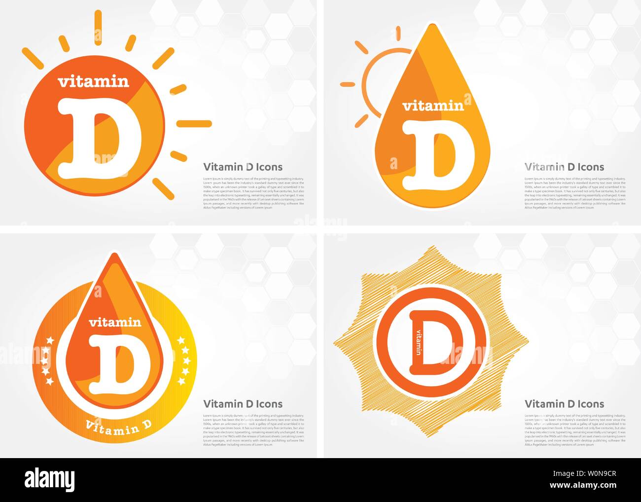 Vitamin D Sun Shining Pill Capsule Icon Collection Black Set