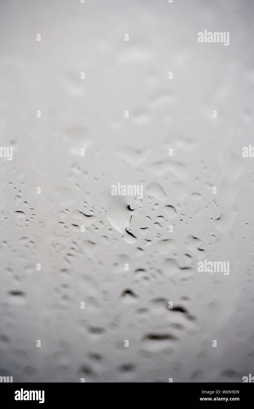 Gray rain drops on window macro background fine art in high quality ...
