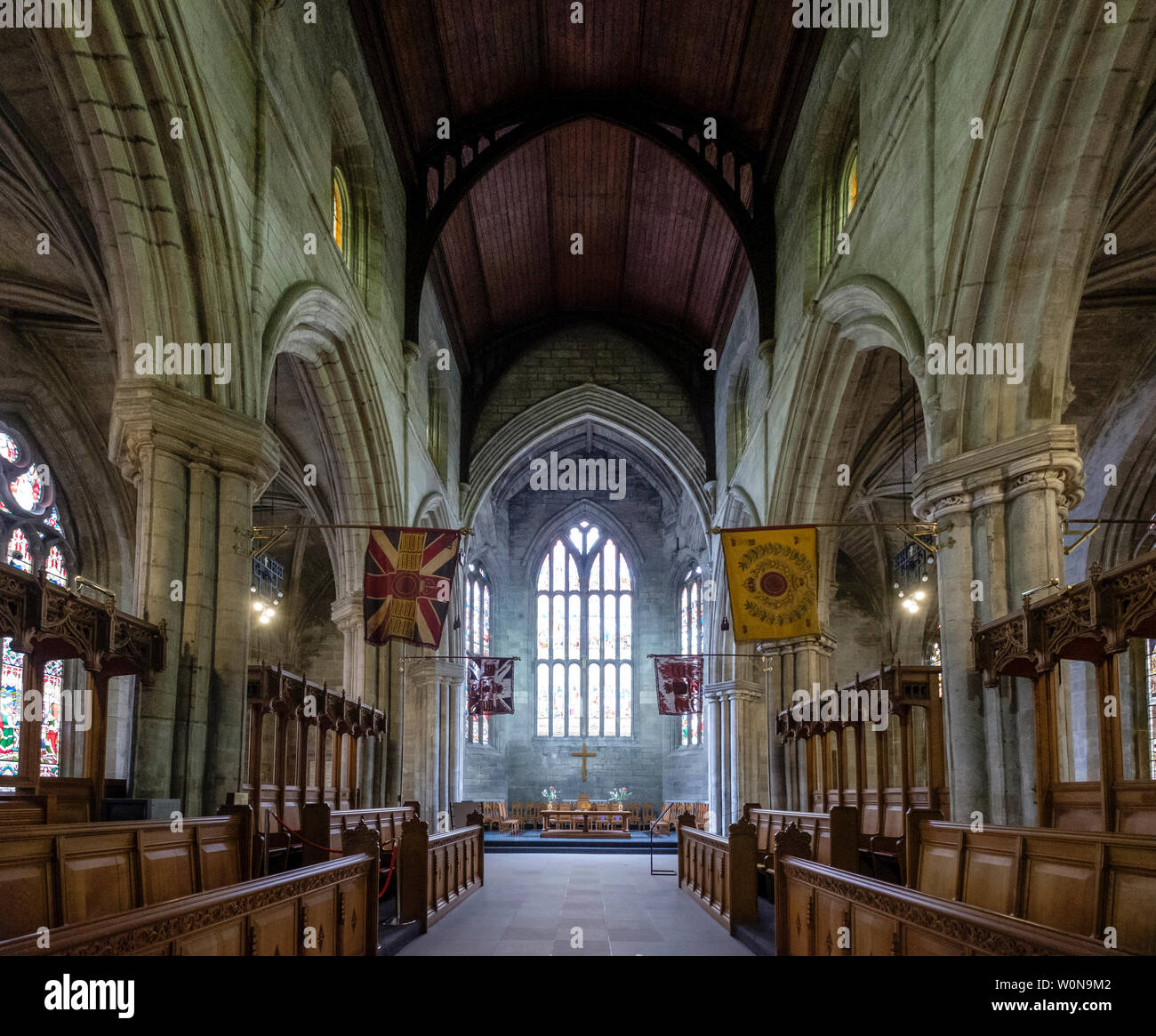 Interior of 15th Century Holy Rude Church in Stirling, Scotland ,UK ...