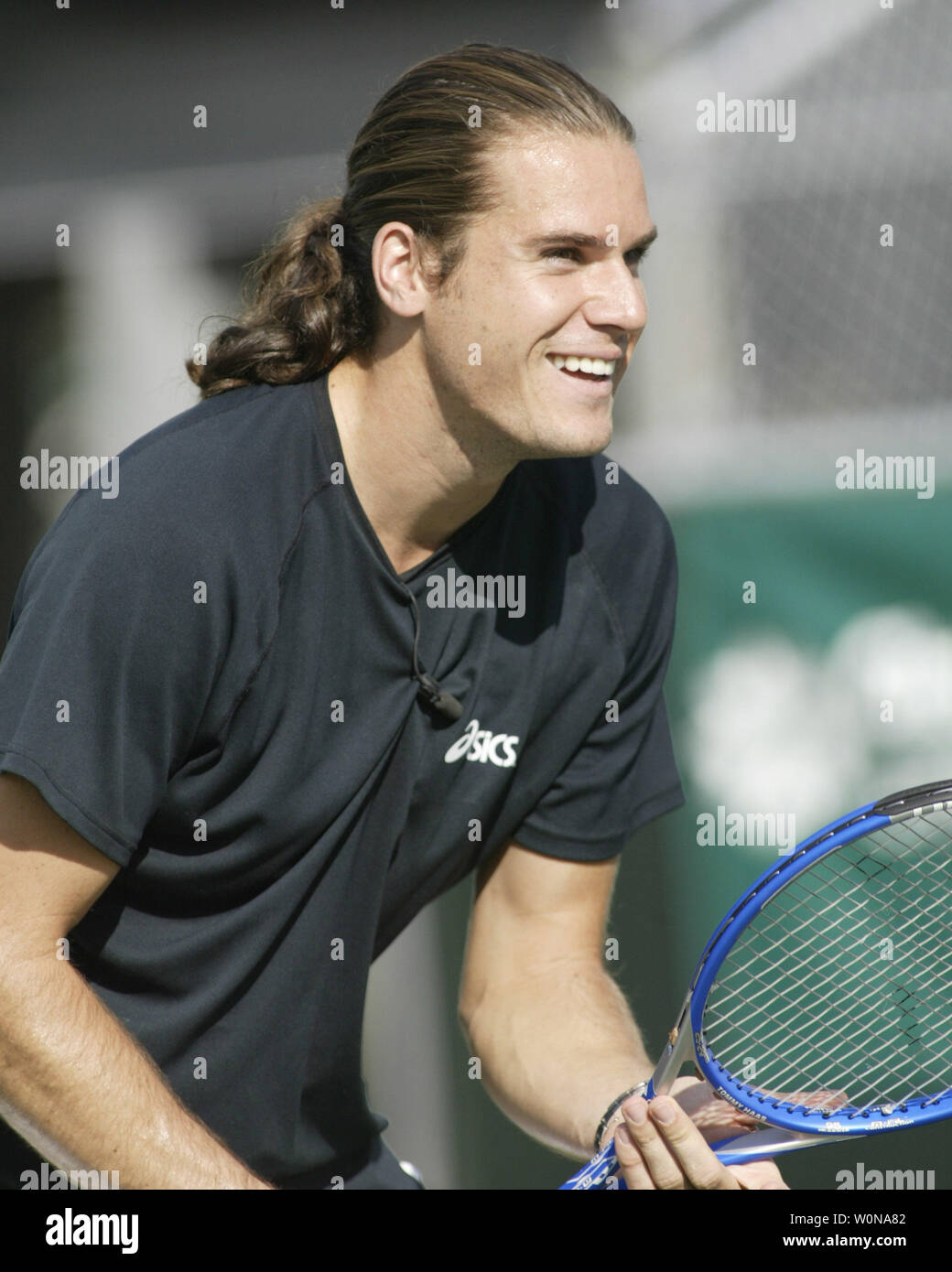 Professional Tennis player Tommy Haas plays in the Chris Evert Pro ...