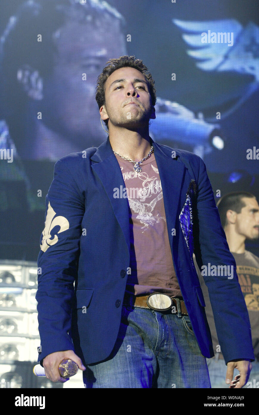 Howie Dorough with the Backstreet Boys performs in concert on the ...