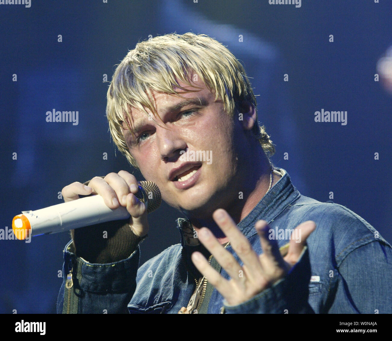 Nick Carter with the Backstreet Boys performs in concert on the opening ...