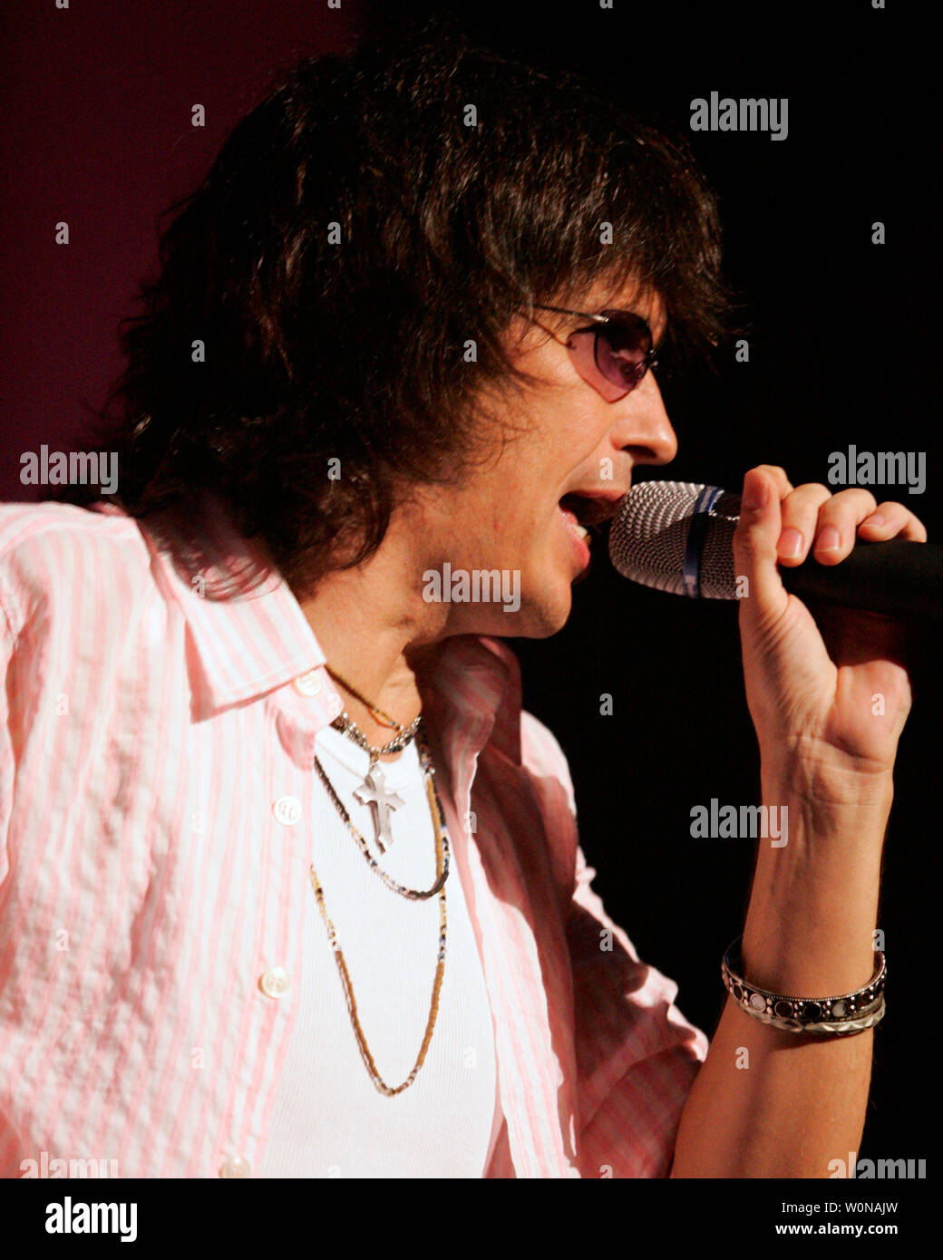 Kelly Hanson with Foreigner, performs in concert, at the Mizner Park ...