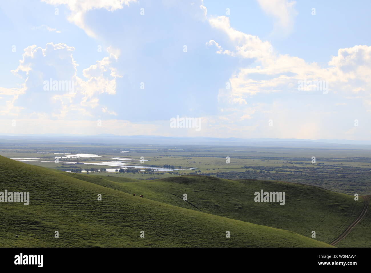 Hulunbuir prairie and erguna scenery and scenery hi-res stock ...