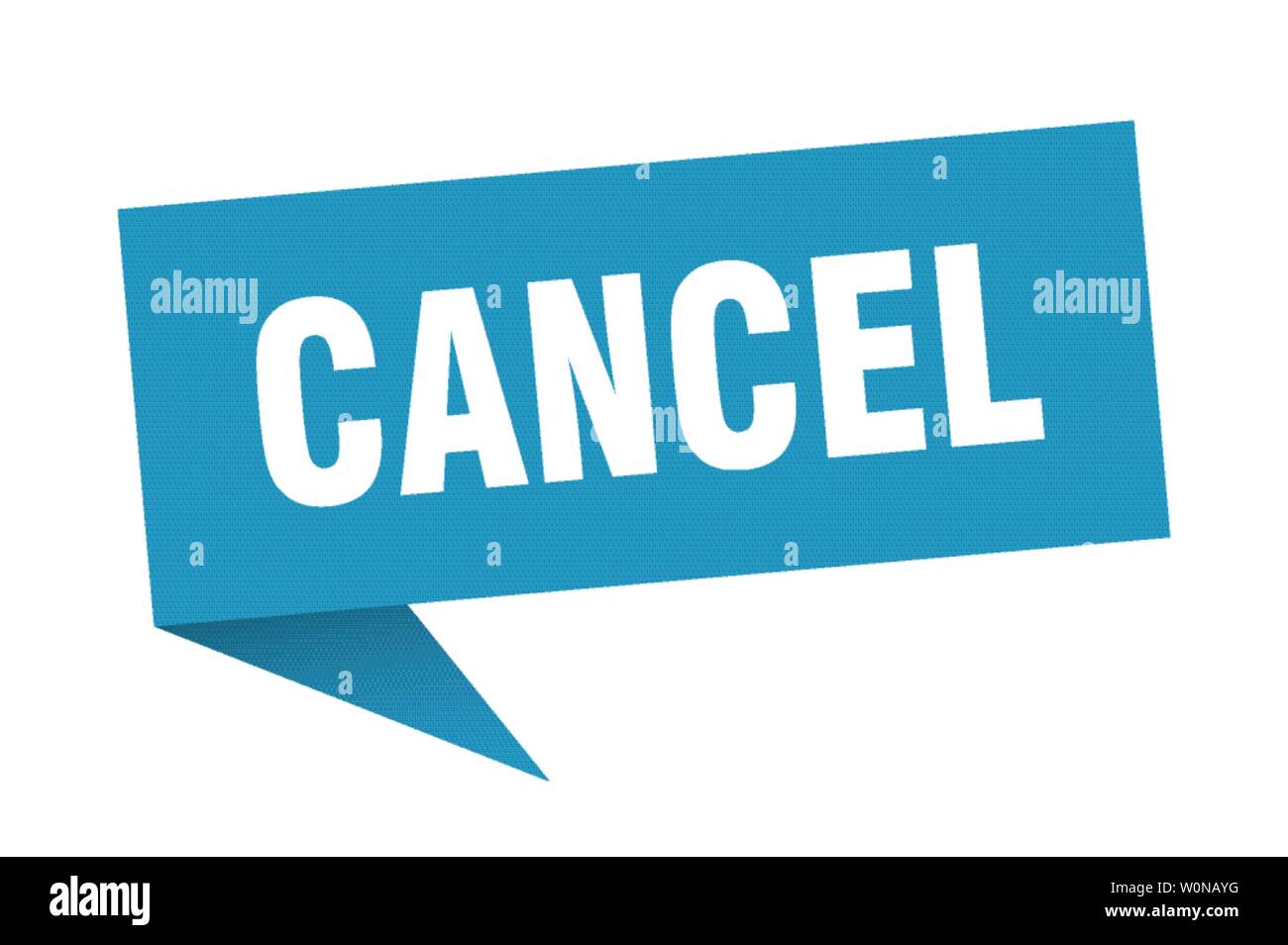 Cancel speech Stock Vector Images - Alamy