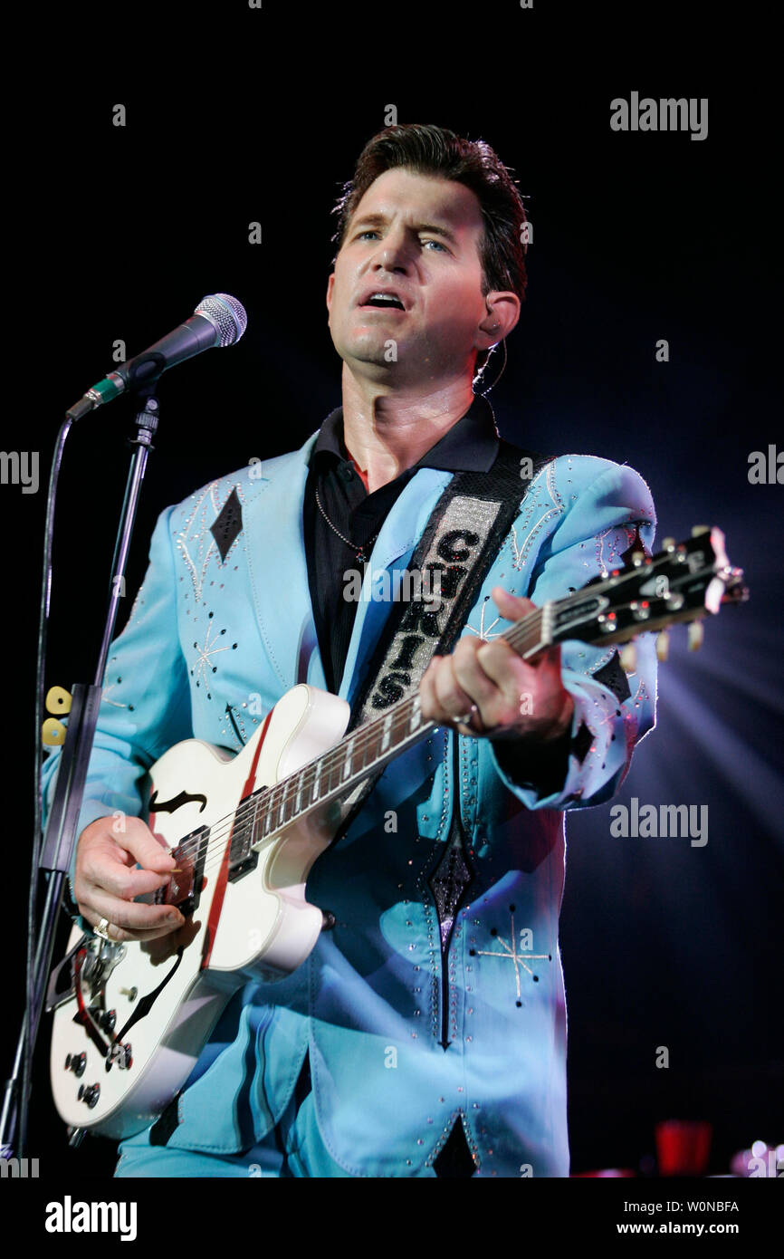 Chris Isaac performs in concert at the Mizner Park Amphitheater in Boca ...