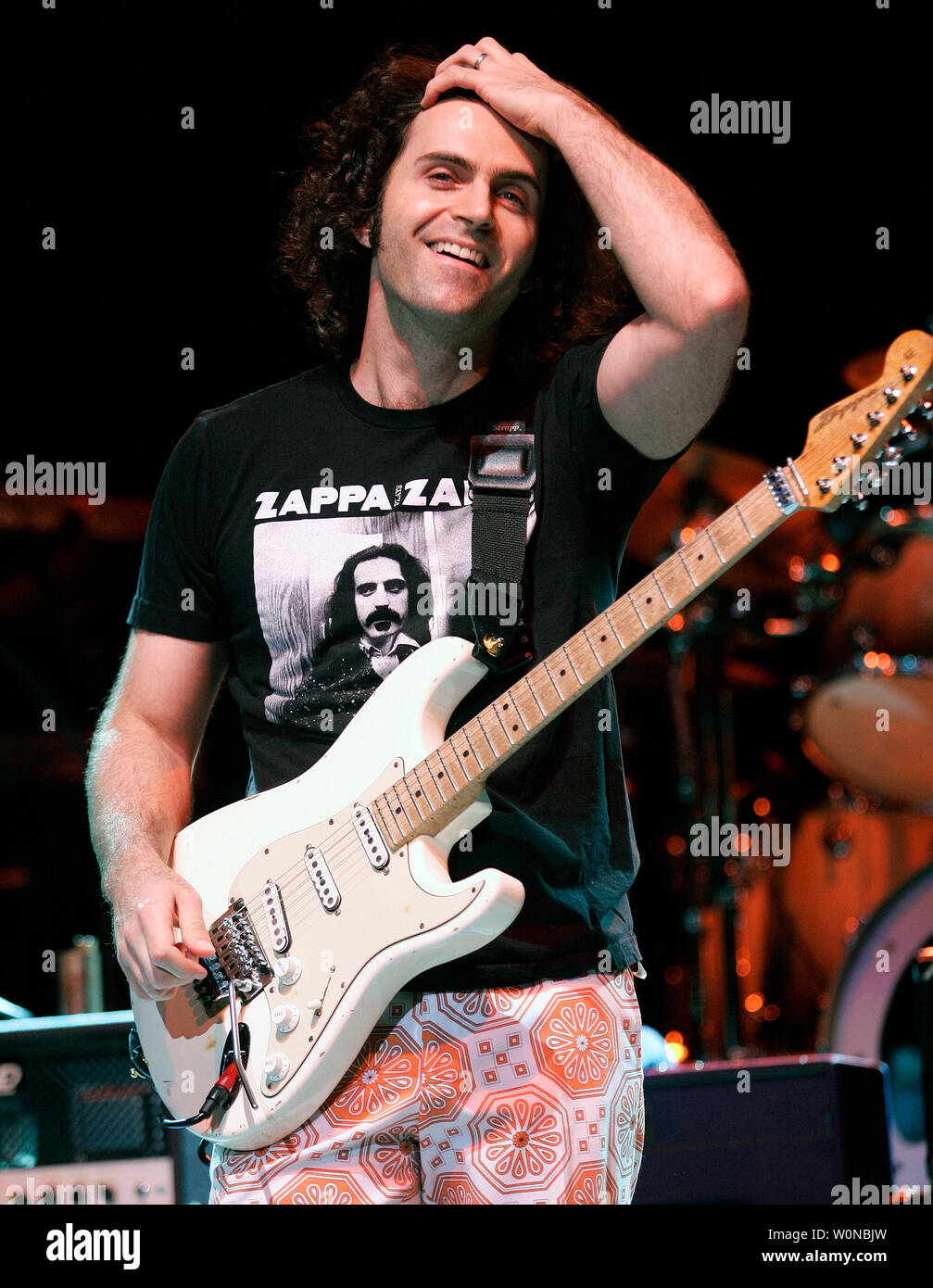 Dweezil Zappa son of legendary musician Frank Zappa performs in concert ...